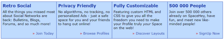 SpaceHey – Eine gerechte Alternative für MySpace – Gamer's Palace